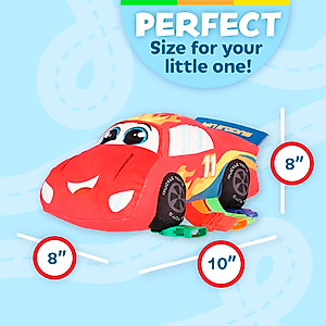 Buckle Toys - Bullet Racecar - Develop Fine Motor Skills - Sensory Learning Activity Toys - Toddler Plane Travel Essential