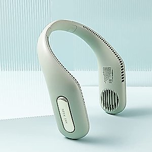 Neck Fan Portable Bladeless,2400mah Hands Free,Big Neck Gift,Rechargeable 3 Speed Battery Operated Hanging,Usb Powered Wearable Leafless Personal Neck Fans.360 Degree Air Conditioner Quite For Outside