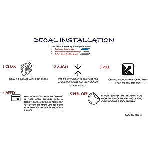 CuteDecals Custom Name and Initial with Flowers Wall Decal - Personalized & Art Mural Girls Decor Stickers for Nursery Bedroom Decoration (Mini Wide 16 inchx10 inch Height)