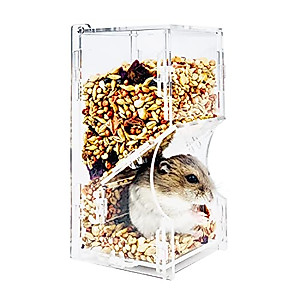 Hamster Automatic Feeder Guinea Pig Food Bowl Guinea Pig Accessories Assembled Fixed Food Bowl for Mouse Guinea Pig Parrots Mini Chinchilla Hedgehog Hamster Small Animal