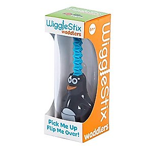 Fat Brain Toys Wiggle Stix - Penguin - Wiggle Stix Waddlers - Penguin Baby Toys & Gifts for Ages 1 to 5