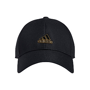 adidas Men's Stadium II Stretch Fit, Black/Gold Metallic, Large-X-Large