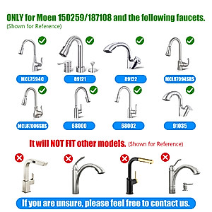 Replacement Hose Service Kit for Moen Pull down Kitchen Faucets 150259