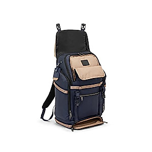 TUMI Alpha Bravo Expedition Flap Backpack - Midnight Navy/Khaki