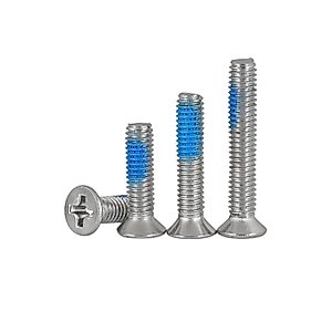 (50pcs) 304 Stainless Steel Cross Head Dispense Anti-dislodging Bolts for Electrical Processing etc. M1.4x6mm