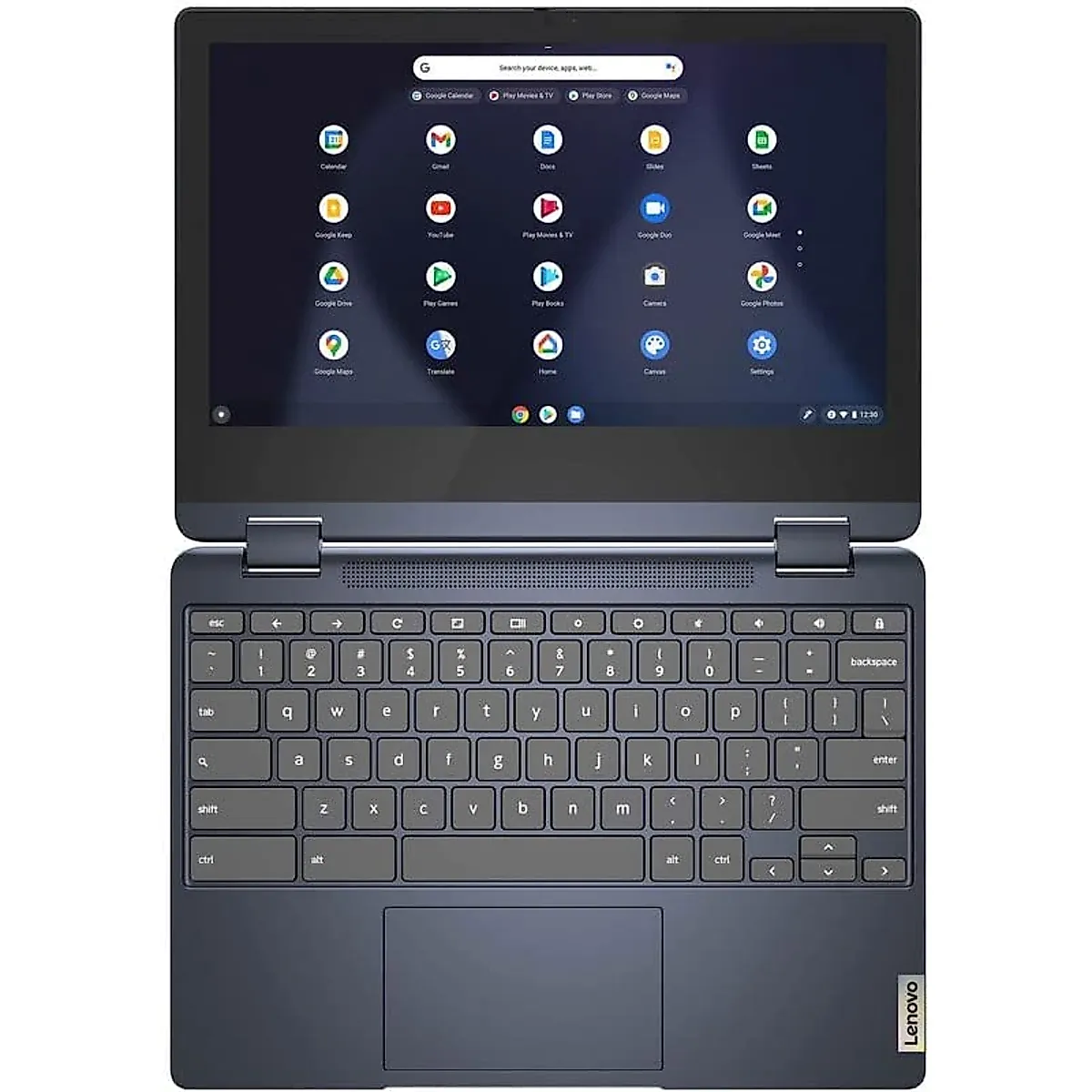 Lenovo 2022 Flex 3 Touchscreen Chromebook, 2-in-1 11.6" HD for Business and Student Laptop, MT8183 CPU, 4GB LPDDR3, 64GB eMMC, Webcam, Blue, Chrome OS, 32GB USB Card