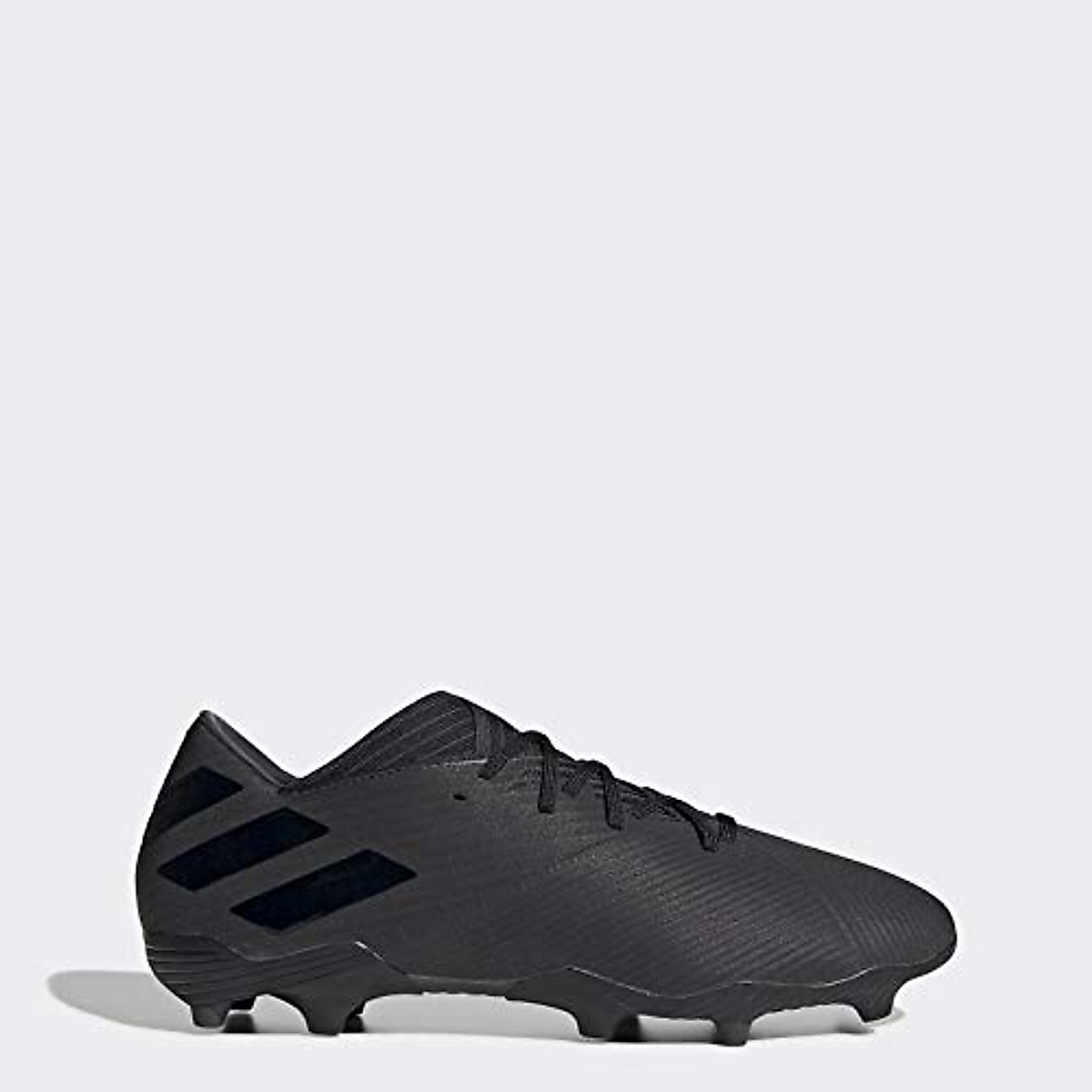 adidas Men's Nemeziz 19.2 Firm Ground Boots Soccer Shoe, Black/Black/Utility Black, 7 M US