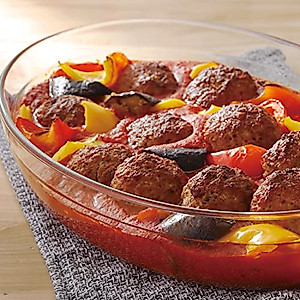 Pyrex CP-8548 Oval Roaster Plate, Heat Resistant Glass, Microwave Safe, Oven Safe, Dishwasher Safe, 6.8 gal (2.2 L)