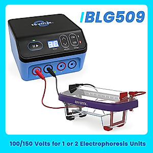 Biologix DuoSource Electrophoresis Bench Power Supply, Adjustable Output Voltage for 1 to 2 Units, Lab Power Supply, Case of 1