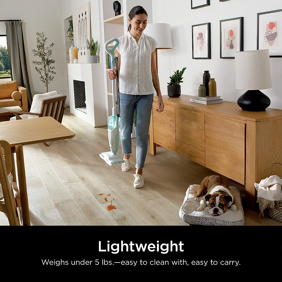 Shark S1000 Steam Mop, White/Seafoam