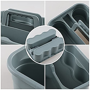 Begale 4-Pack Commercial Products Deluxe Carry Caddy for Cleaning Products, 2 Compartment Plastic Cleaning Basket