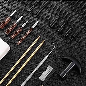 UrbanX Universal Handgun Cleaning kit for Beretta Px4 Storm .40 S&W Pistol Cleaning Kit Bronze Bore Brush and Plastic Jags Tips with Zippered Compact Case