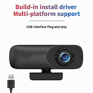 BHVXW Webcam 4K UHD 3840 * 2160P Web Cam 800W Pixels Computer Camera 120° Wide Angle Web Camera Microphone