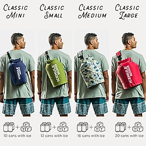 IceMule Classic Small Collapsible Backpack Cooler - 10 Liters, Marine Blue, Waterproof, Hands Free, 24+ Hours Cooling, Soft Sided Cooler for Hiking, Camping, Fishing & Picnics