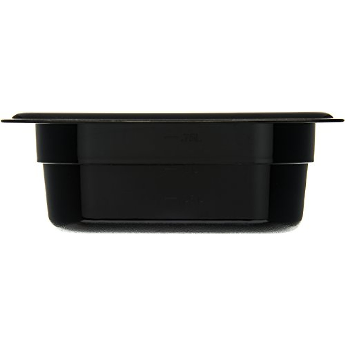 CFS 3068303 StorPlus Sixth Size Food Pan, Polycarbonate, 2.5" Deep, Black