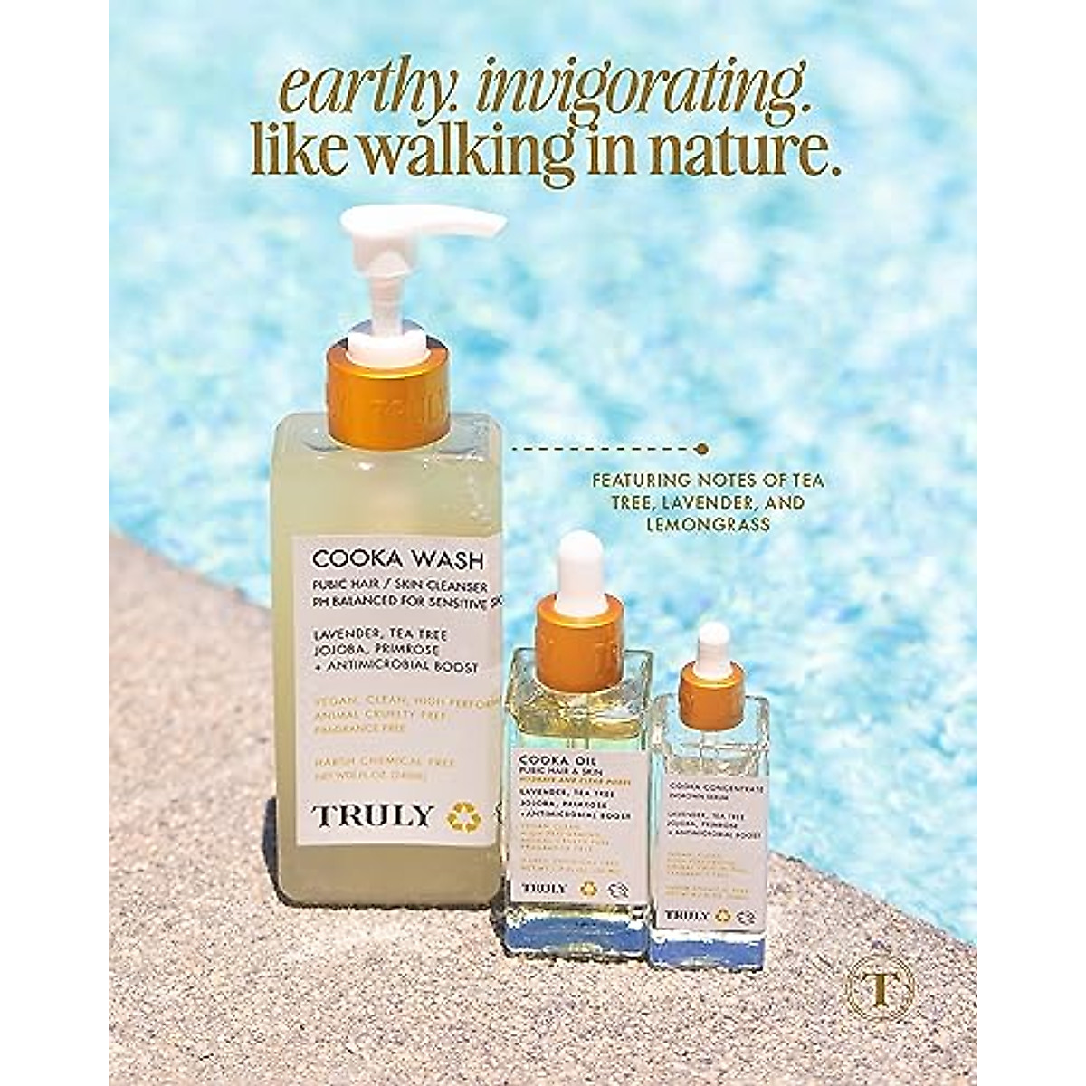 Truly Beauty Cooka Concentrate Ingrown Serum - Ingrown Hair Treatment for Bikini Area - Smoothing and Soothing After Shave Formula - Heals Razor Burn, Nicks, and Ingrowns - 0.7 OZ