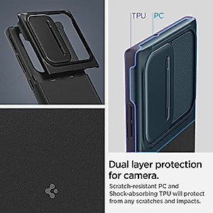 Spigen Optik Armor Designed for Galaxy S22 Ultra Case (2022) - Black