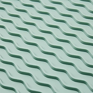 Multipurpose Silicone Kitchen Mat/drain Pad Easy to Clean Environmentally Friendly Heat-Resistant Suitable for Lining Kitchen Counters or Sinks Refrigerators or Drawers (Nordic green)