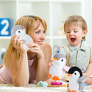 9 Pcs Mini Penguin Stuffed Plush Toys 4.3 Inch Cute Penguin Stuffed Small Penguin Stuffed Animal Hanging Penguin Toys Penguin Party Decorations for Bag Penguin Pendant Party Favor Gift(Cute Style)