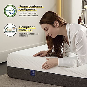 BSHOMGI King Mattress 10 Inch Gel Memory Foam Mattresses for Cool Sleep Pressure Relief, Gel Multi Layered King Size Memory Foam Bed Mattress in a Box (King)