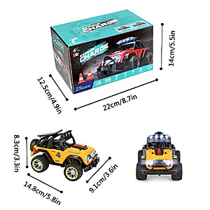 LEOSO Wltoys 32221 RC Car 1/32 RC Crawler 25km/h Brushed RC Cars 2.4GHz RC Rock Crawler 2WD Remote Control Car All-Terrain TPR Tires RC Car Gifts…