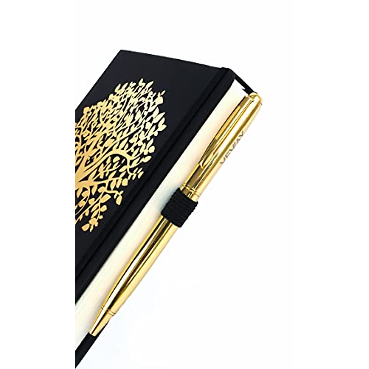 Veway Tree of Life Journal for Women & Men - Fancy Journal for Writing - Vegan Leather Writing Journal with Pen - A5 Hardcover Luxury Journal Notebook Gift Set