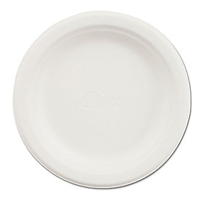Chinet 21225 Paper Dinnerware, Plate, 6-Inch dia, White, 1000/Carton