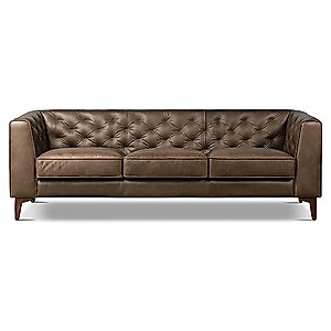 POLY & BARK Essex Furniture, 89 inches, Cocoa Brown