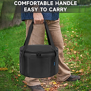 Dutch Oven Bag for 12 Inch Dutch Oven, Dutch Oven Carry Bag with Extra Pockets