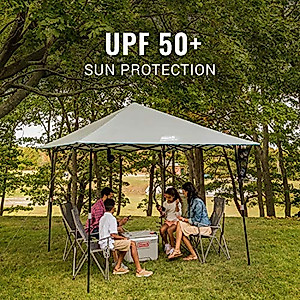Coleman OneSource Rechargeable LED Lighted Canopy, 10 x 10ft Canopy Tent, Shade Canopy Great for Beach, Yard, Tailgates, & Parties