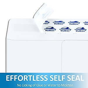 ValBox 6x9 Self Seal Security Catalog Envelopes 250 Count Small White Envelopes for Mailing, Storage and Organizing
