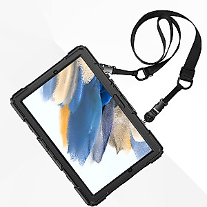 BLOSOMEET Portable Shoulder Strap for iPad/Samsung Tablet Case/Camera- Adjustable removable Neck Strap-Nylon,Black