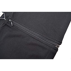 BaronHong Tomboy Trans Lesbian Middle Zipper Mesh Chest Binder Corset Plus Size Short Tank Top(Black,M)