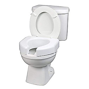 SP 3 Inch Extender Booster Elevated Raised Toilet Seat Risers for Seniors Adults Elderly Handicap Disabled Fits Most Standard and Elongated Toilets - White