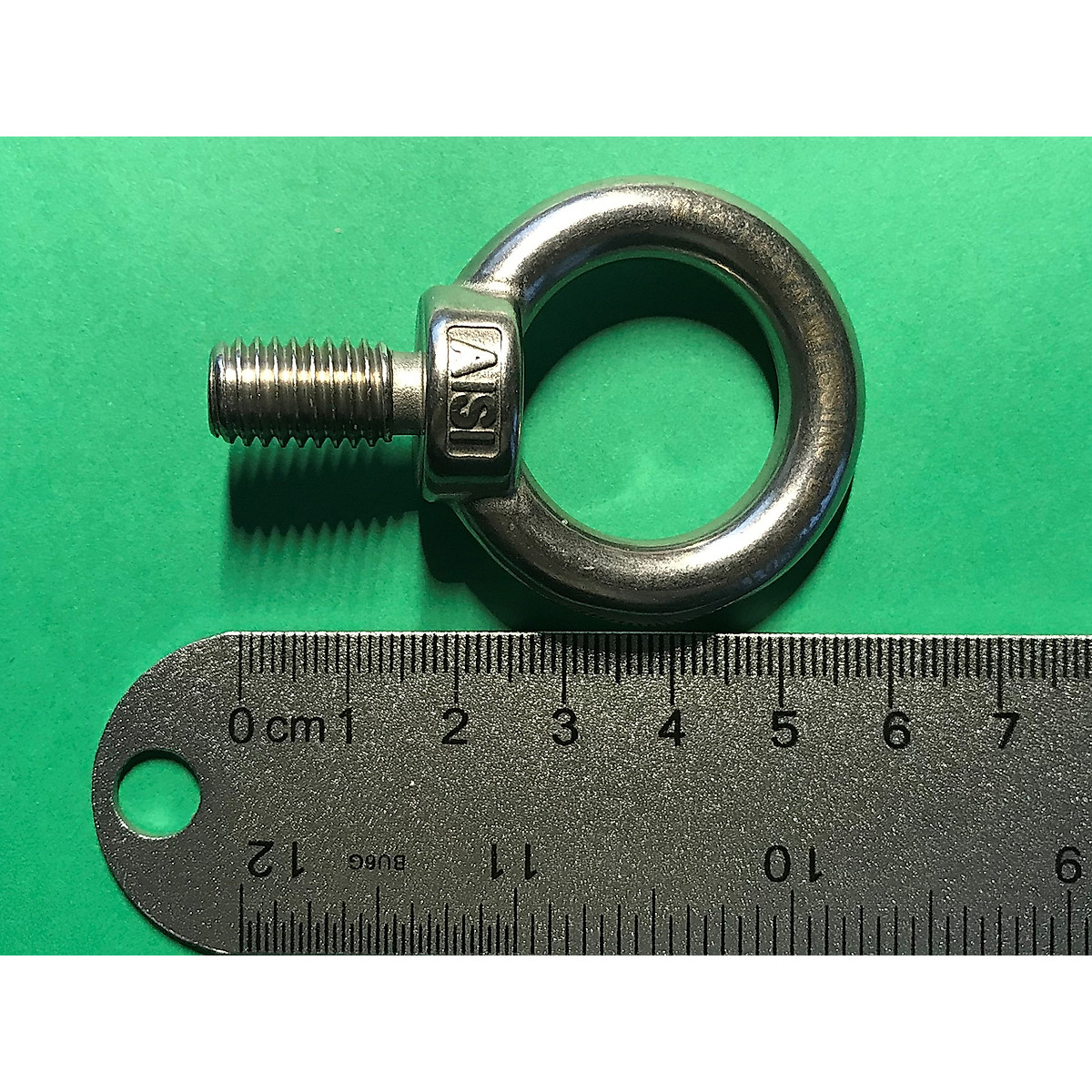 US STAINLESS 2 Pieces Stainless Steel 316 Lifting Eye Bolt 10mm M10 Marine Grade Pitch of 1.5