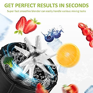 Countertop Blender, 1000W Professional Kitchen Blender for Shakes and Smoothies High Speed Ice Blender Frozen Drinks 48 OZ Glass jar (Black)