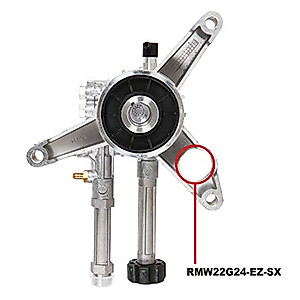 AR High Pressure Washer Pump 2400 PSI RMW22G24-EZ -SX, Vertical 7/8" Shaft Power Washer Replacement Pump Head with Easy Start Valve by ANNOVI REVERBERI