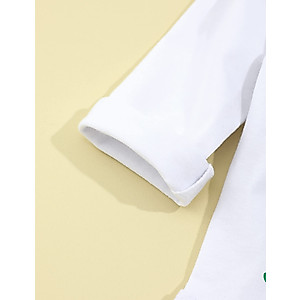 bilison My First St.Patrick's Day Outfit Baby Boy Girl Clothes Green Leaf Clover Pants Set