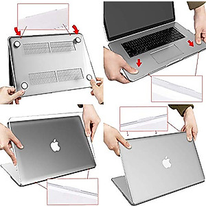 B BELK Compatible with MacBook Pro 16 inch Case 2020 2019 Release A2141, Clear Plastic Laptop Hard Shell Case with Keyboard Cover & Screen Protector, MacBook Pro 16 Case with Touch Bar & Touch ID
