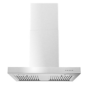 JOEAONZ Wall Mount Range Hood 30 Inch 900CFM Vent Hood T Shape with Stainless Steel Stove Hood Split Type Permanent Grease Baffle Filter, Chimney Style Kitchen Exhaust Fan, Ductless Convertible