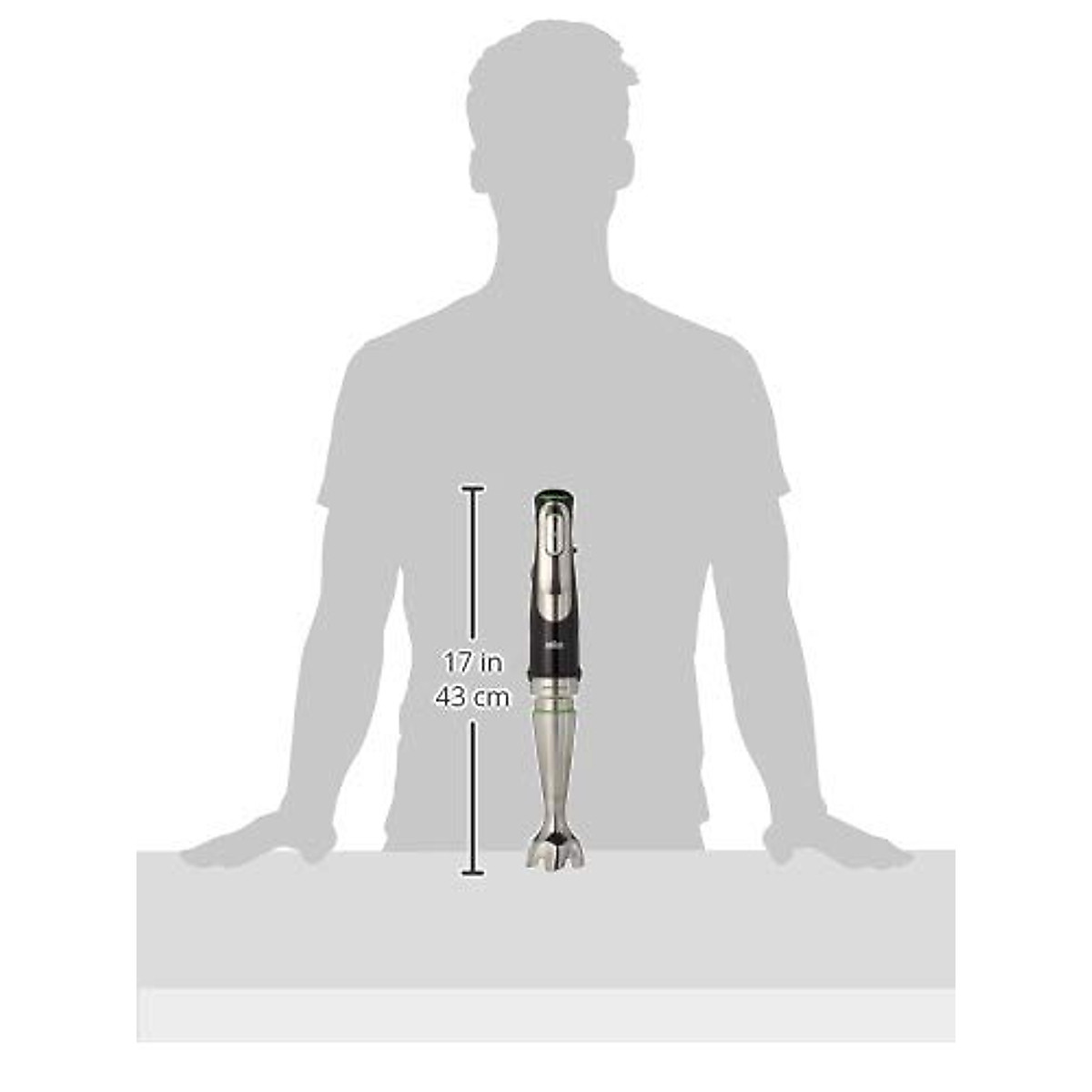 Braun MQ9037X Electric Hand Blender, Small, Black