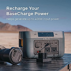 BioLite, 4x1 Solar Chaining Adapter, Compatible SolarPanel 100 & BaseCharge 1500 Power Station