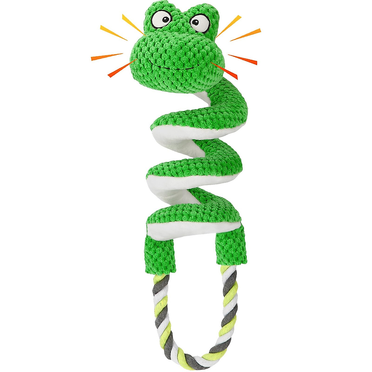 Letsmeet Interactive Squeaky Dog Toys with Pull Rope, Large Dog Tug of War Toy, Plush Puppy Chew Toys for Dental Health, Great for Small, Medium and Big Dogs