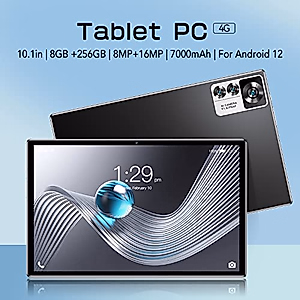 VINGVO Tablet, 5GWIFI Octa Core CPU Front 800W Rear 1600W 1080P FHD 100‑240V 10.1in Tablet for Office (US Plug)