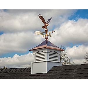 Good Directions CL26V Carlisle Vinyl 26 Inches Square x 35 Inches High for a 1 Car Garage or Shed Cupola, White