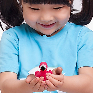 Windy City Novelties 6 Pack LED Light Up 2.5 Inch Water Activated Rubber Pink Flamingos Bath Toys