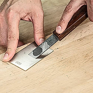 Trend 3-Inch Double-Sided Diamond Sharpening Stone, 300 & 600 Grit, Credit Card Sized Honing Stone with Storage Wallet, DWS/CC/FC