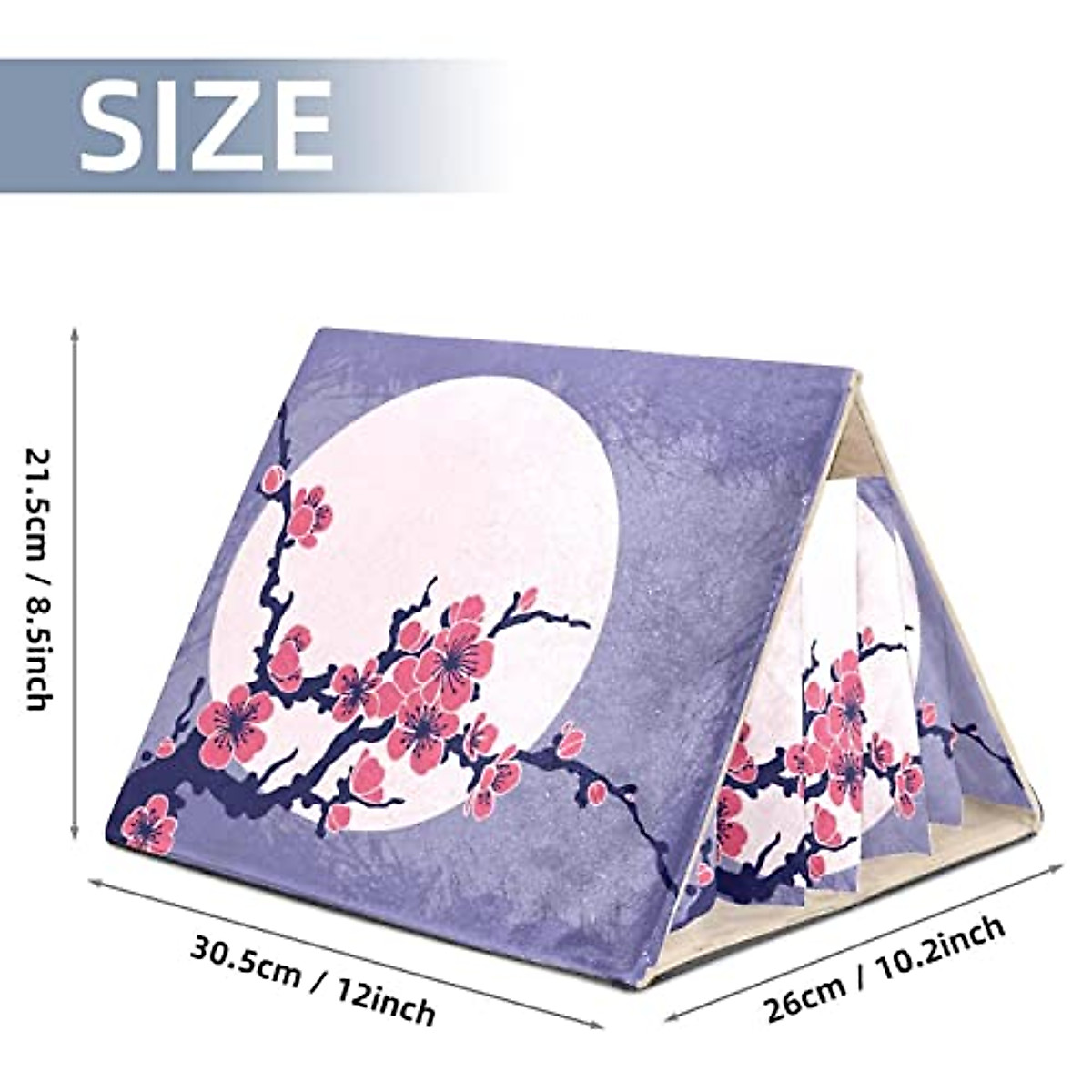 enheng Small Pet Hideout Sakura Branch Against Sun Hamster House Guinea Pig Playhouse for Dwarf Rabbits Hedgehogs Chinchillas