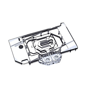 Copper GPU Water Cooling Block GPU Waterblock Graphics Card Water Cooling Block for Zotac GeForce RTX 4090 AMP Extrme AIRO Trinity (5V ARGB RBW Aura Effect LED Lights GPU Block with Backplate)