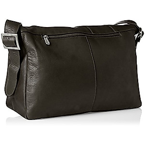 Piel Leather Cross Body Tote, Black, One Size